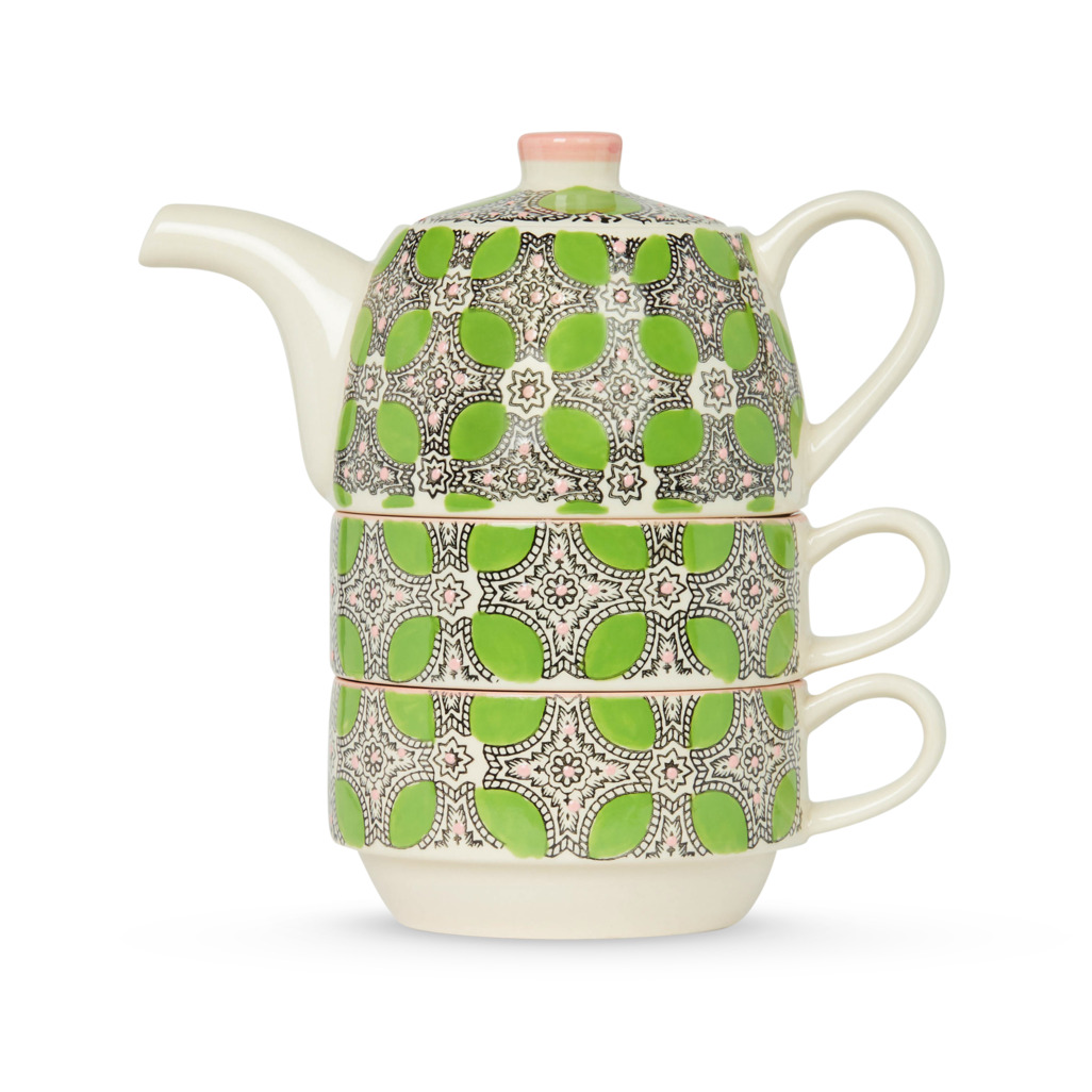 Fantastic Fandangle Tea For Two Green Stamp Tea for Two Sets | T2 NZ Fantastic Fandangle Tea For Two Green Stamp Tea for Two Sets | T2 NZ