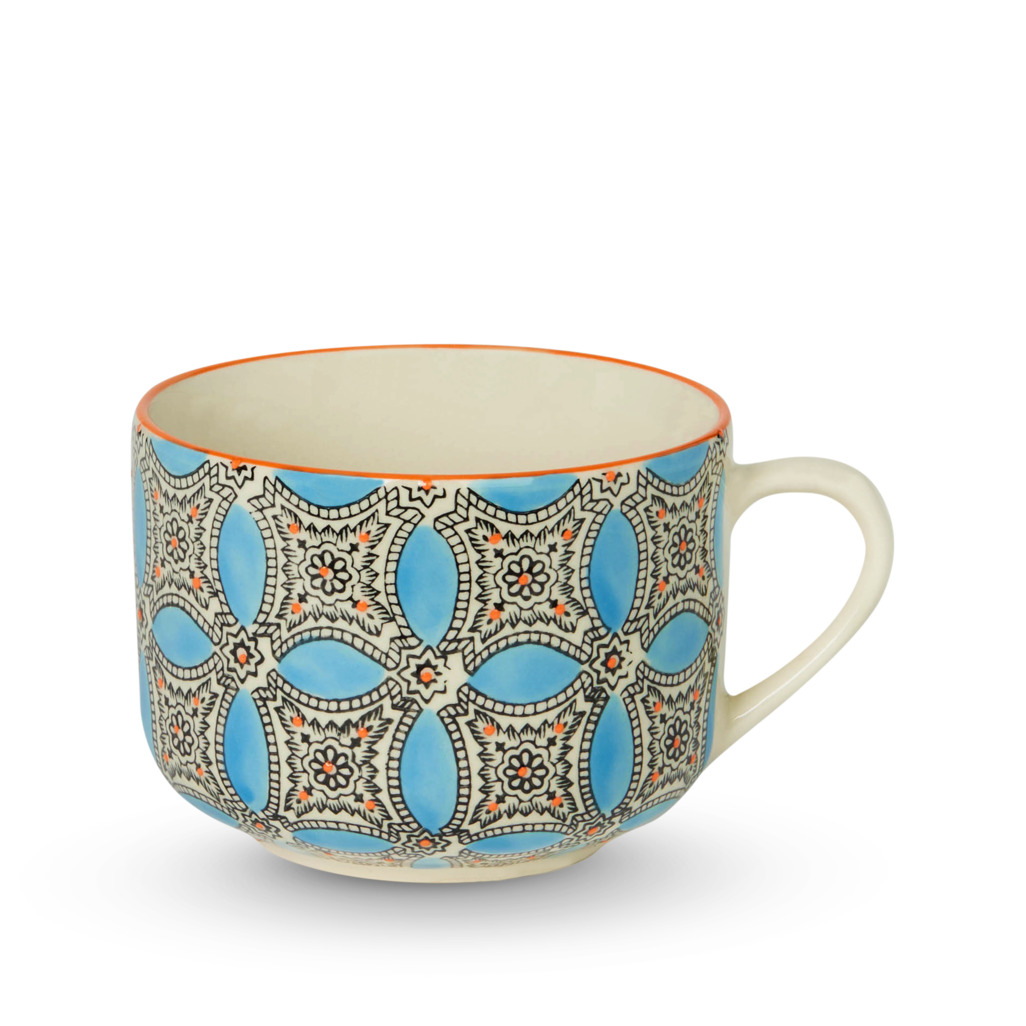 Fantastic Fandangle Generous Mug Blue Stamp T2 NA Storefront catalogue | T2 Tea US