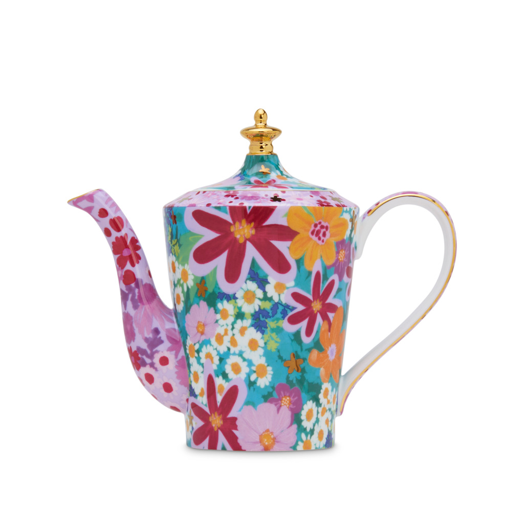 Bing Bang Bloom Small Teapot Green Purple Shop all Teawares | T2 Tea NZ
