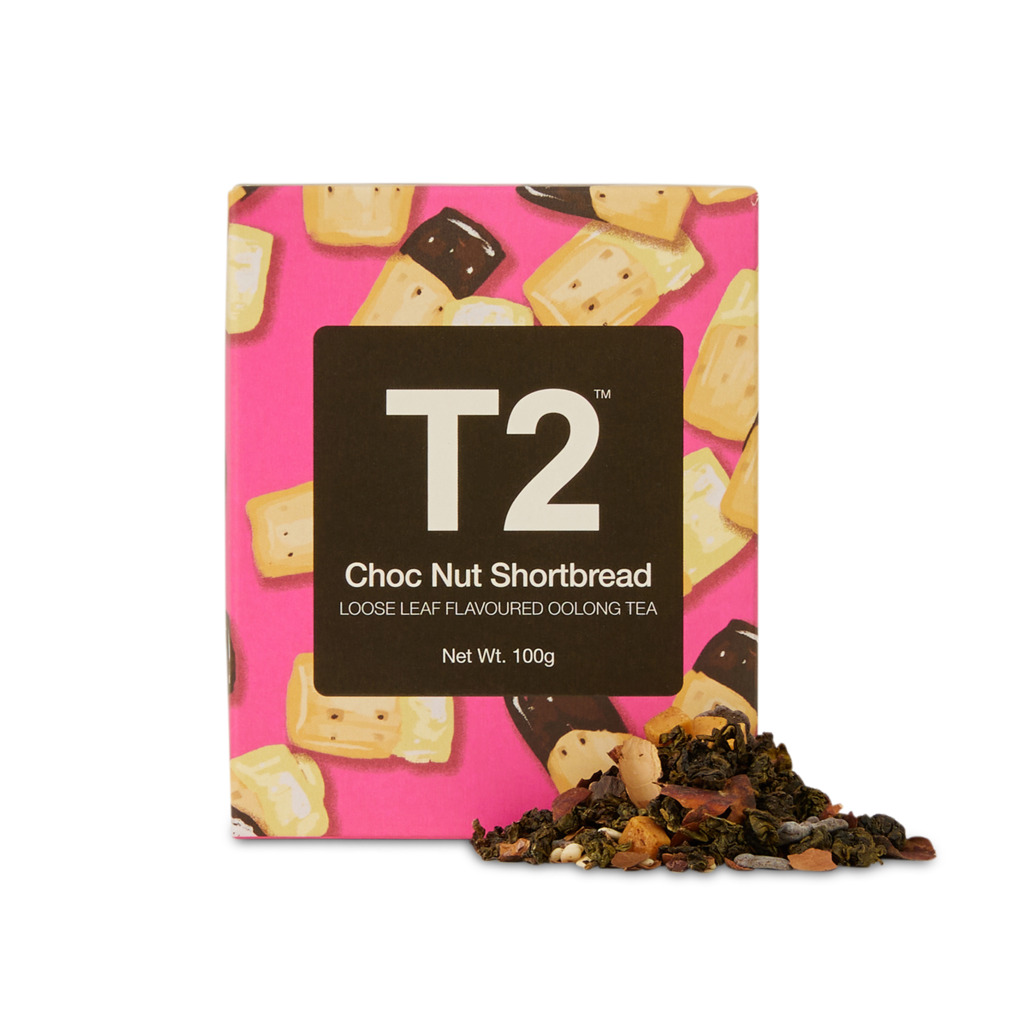 Choc Nut Shortbread Loose Leaf Cube 100g Oolong Tea | T2 Tea SG