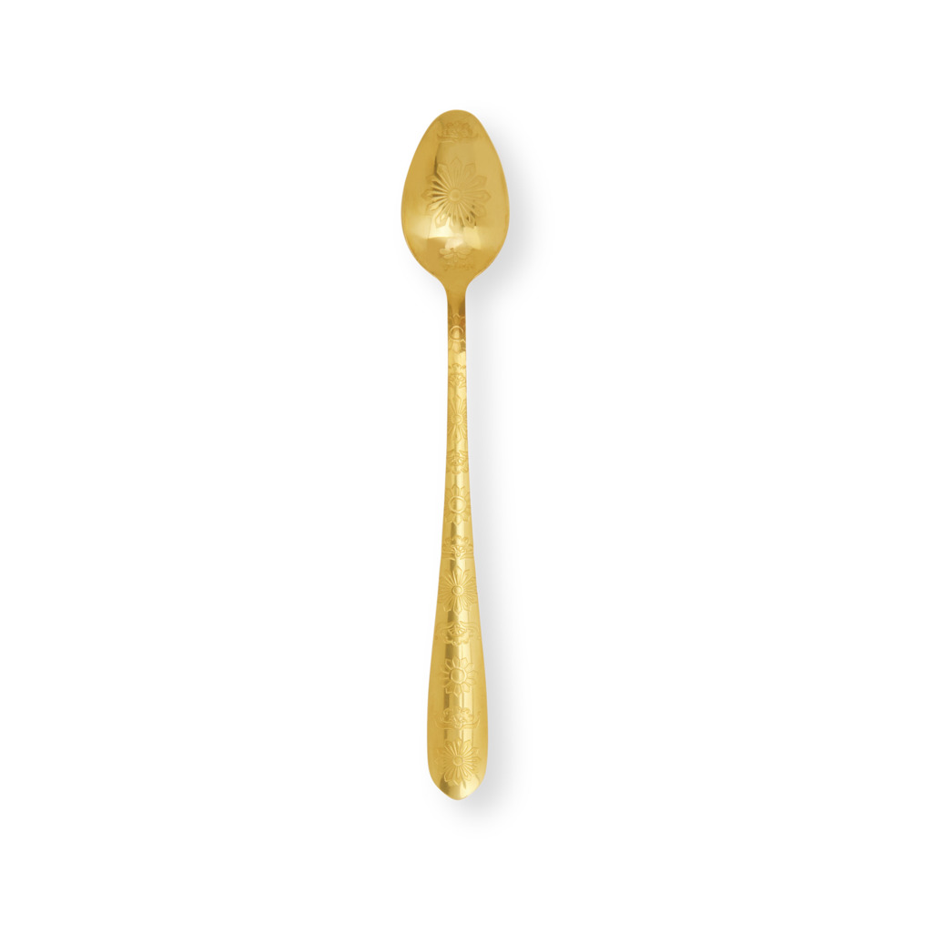 Bing Bang Bloom Long Teaspoon Gold Shop All Accessories | T2 Tea AU