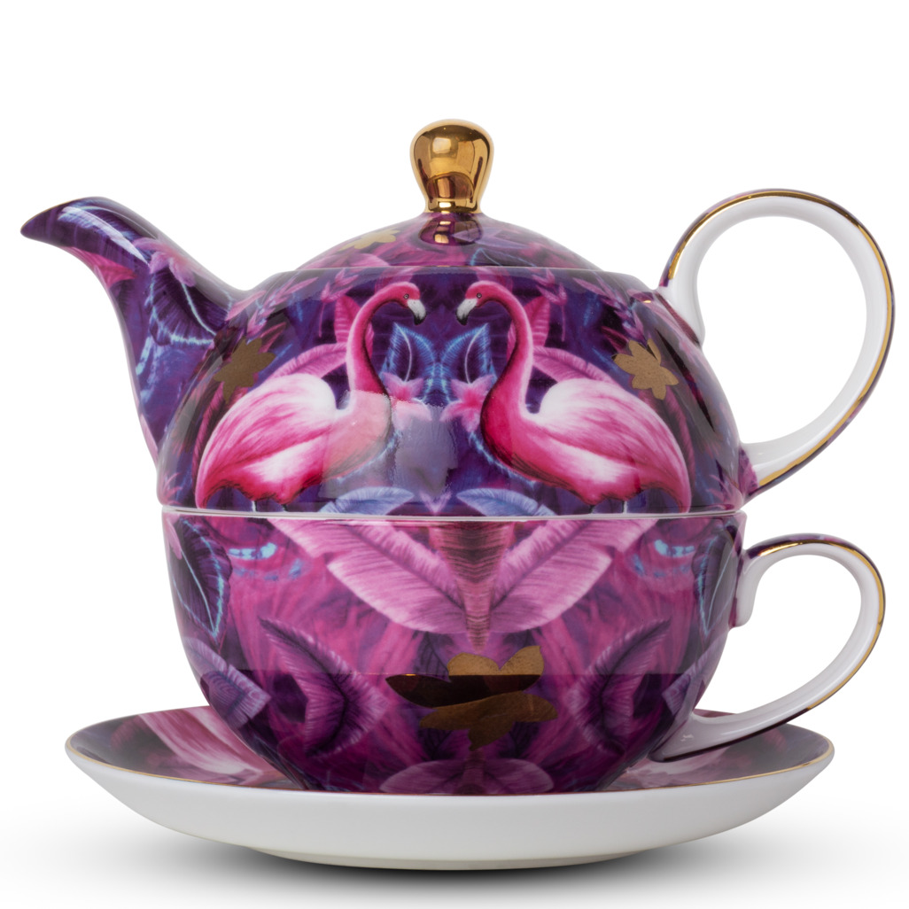 Jungle Dreaming Tea For One Flamingo Tea for One Sets | T2 USA