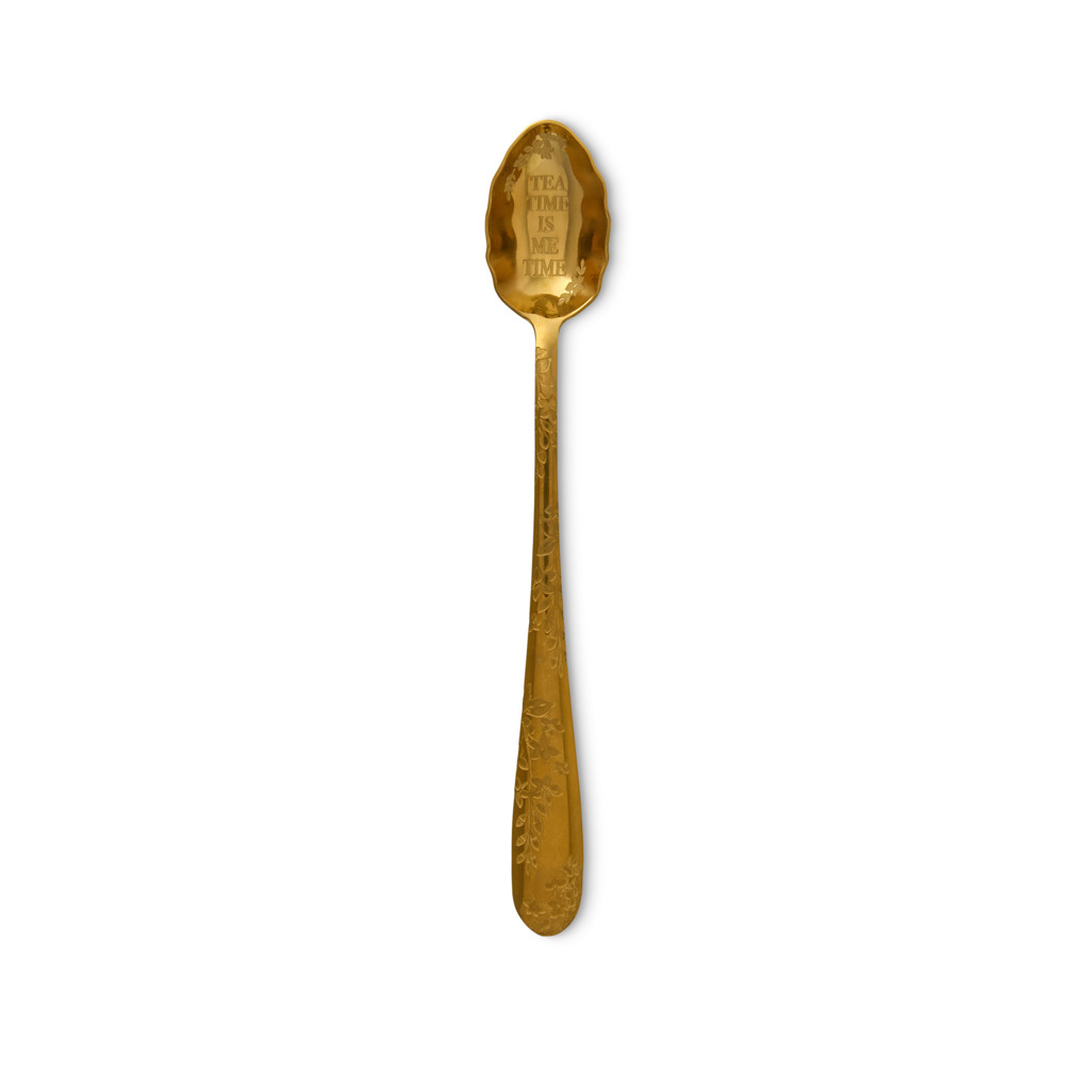"Tea Time Is Me Time" Long Teaspoon Gold Scoops & Spoons | T2 Tea AU