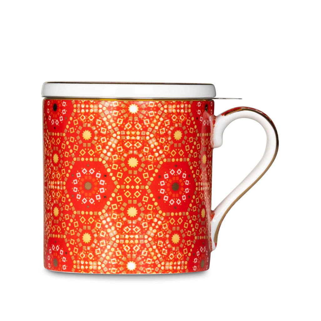 Moroccan Tealeidoscope Red Mug With Infuser Tea Mugs with Infusers | T2 ...