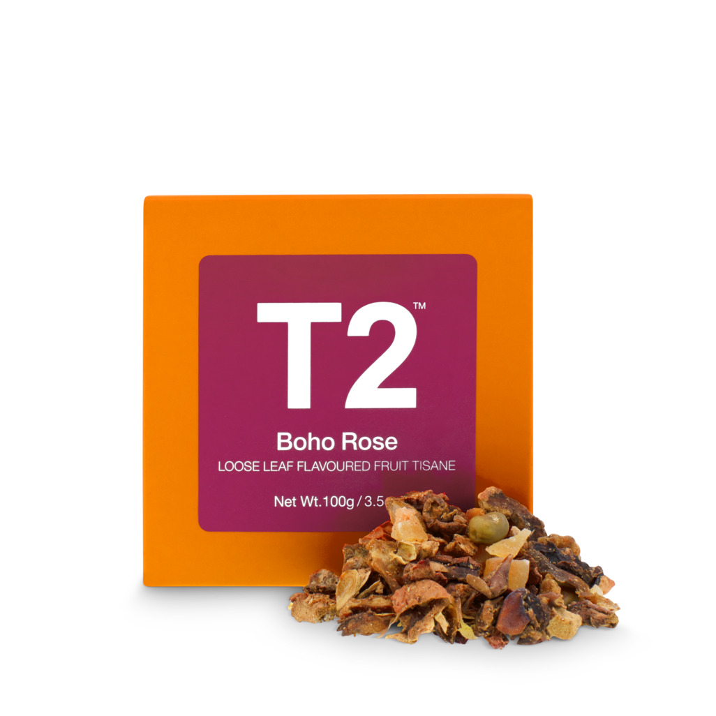 Boho Rose Loose Leaf Cube 100g Fruit Tea | T2 Tea NZ