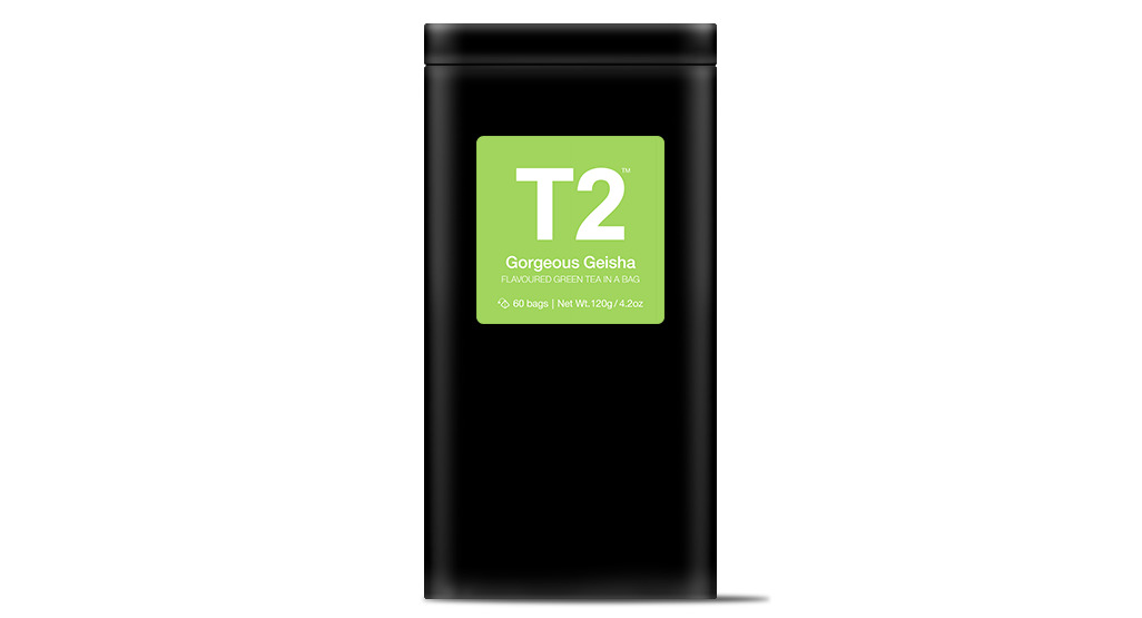 Gorgeous Geisha Tea Bag Tin 60 pack Green Tea | T2 Australia