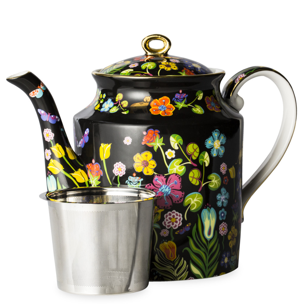 Rhythms Of Nature Black Cats Teapot Large Teapots | T2 Australia