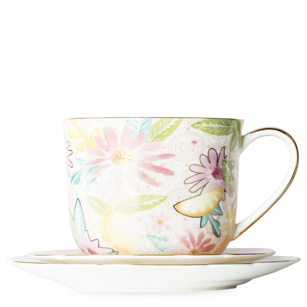 Razzle Dazzle Pink Trio Cup & Saucer Sets | T2 Australia