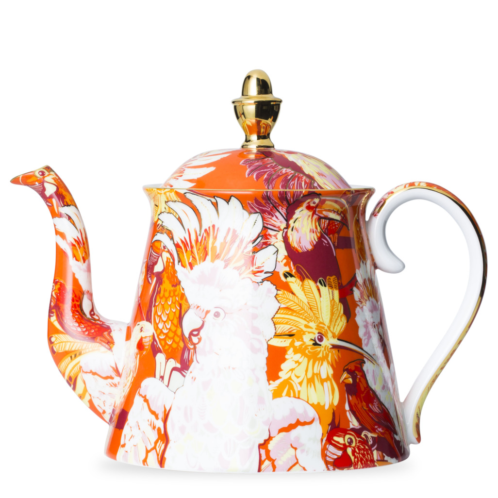 Feathered Friends Orange Multi Teapot Small Teapots | T2 Australia