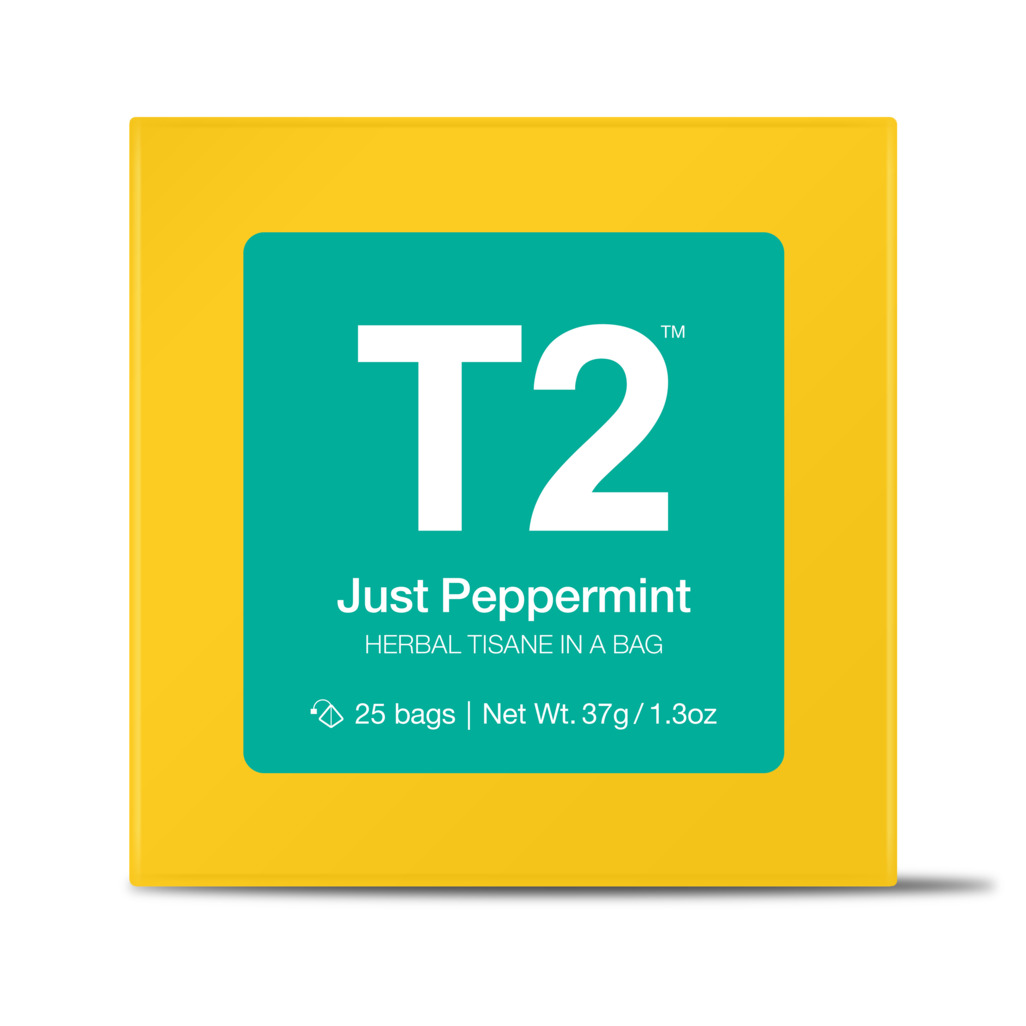 Just Peppermint Teabag Embossed Tin Herbal & Floral Tea | T2 Tea AU