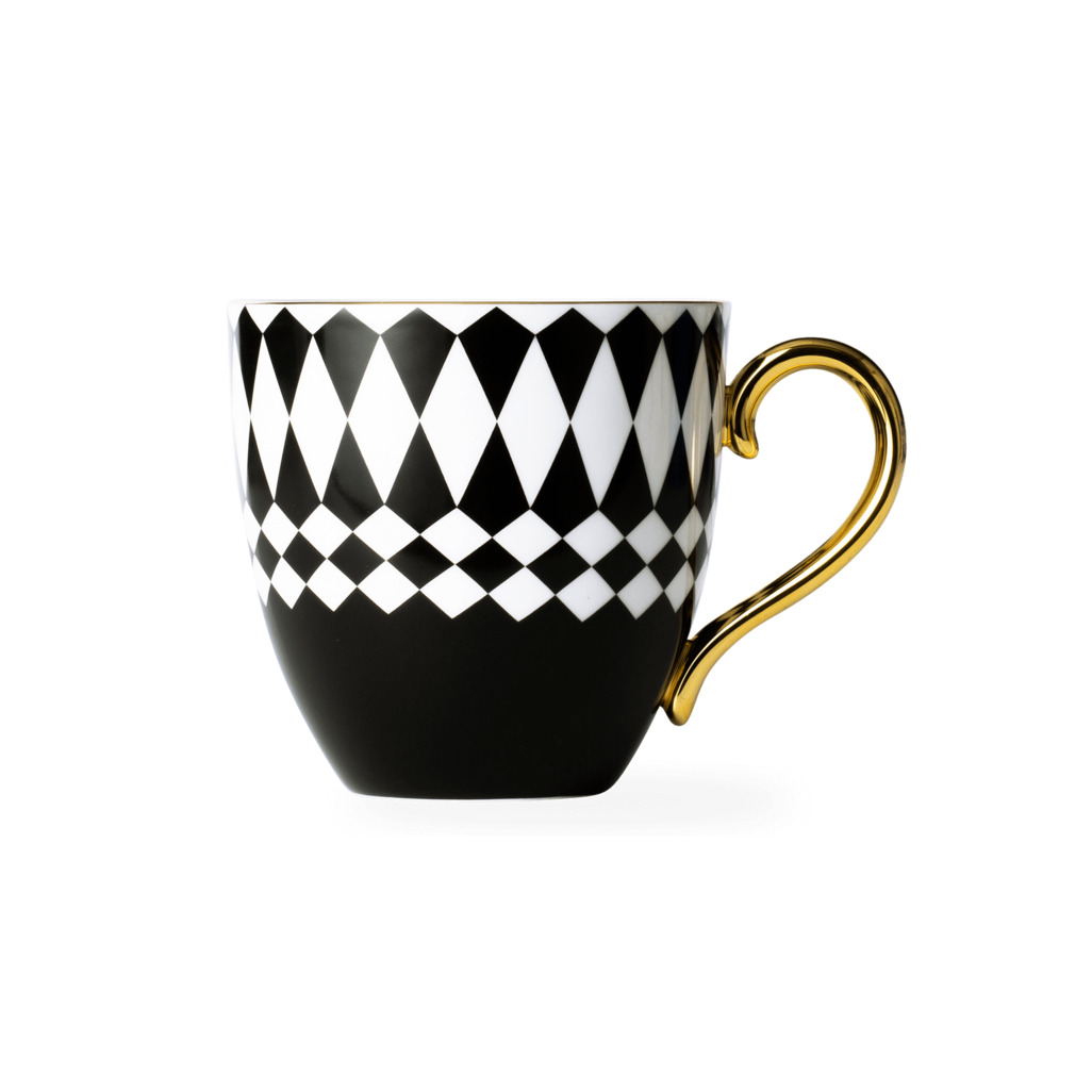 Monochrome Maze Pretty Mug Diamond Tea Mugs | T2 Singapore
