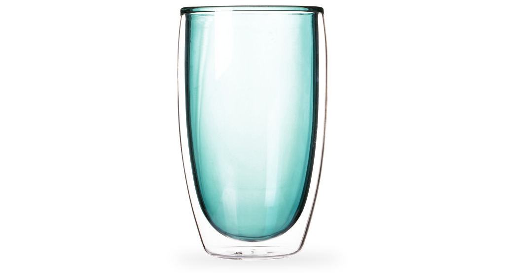 Terrifically Tinted Teal Tall Double Wall Glass Teaglasses And Tumblers T2 Nz